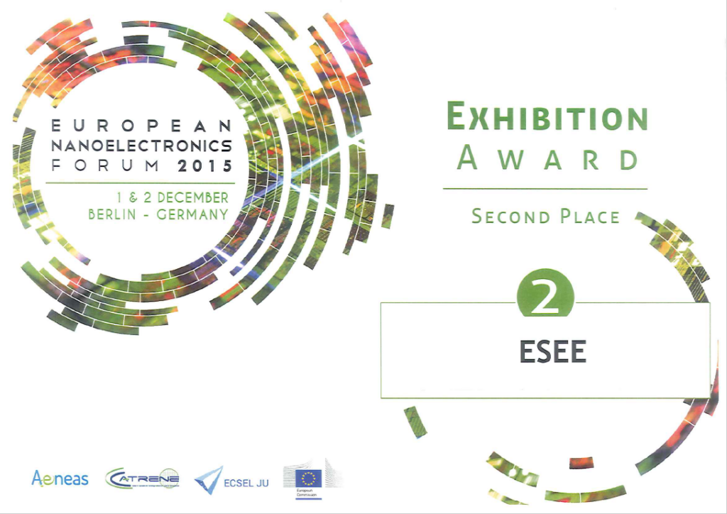 ESEE project achieves 2nd place at European Nanoelectronics Forum